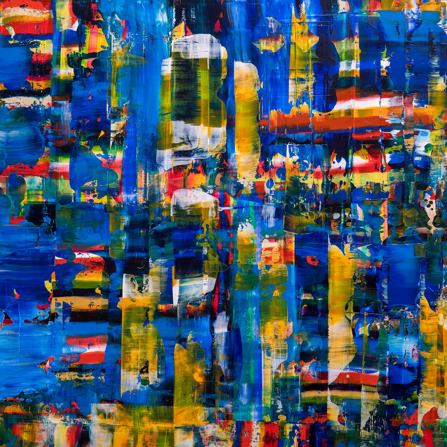 Sliding Sideways - Open Edition Abstract Painting | Creatify Art Hub
